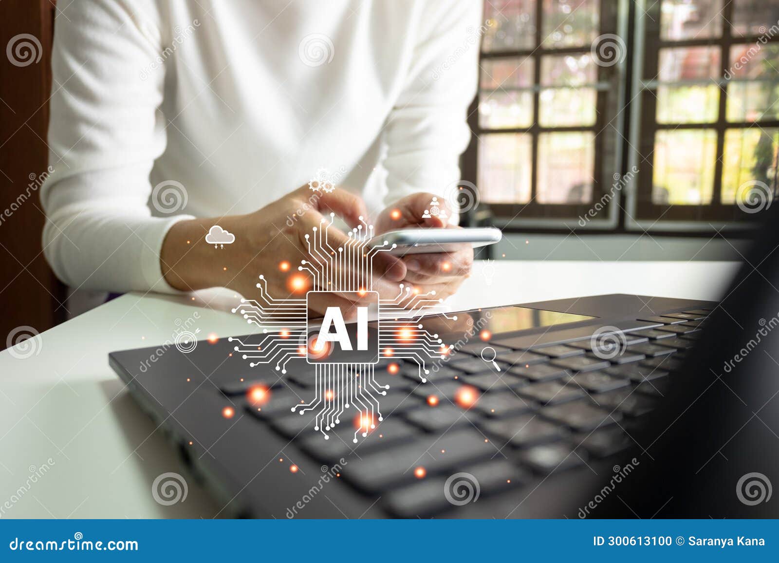 AI, Artificial Intelligence, Concept Global Data Connection with ...