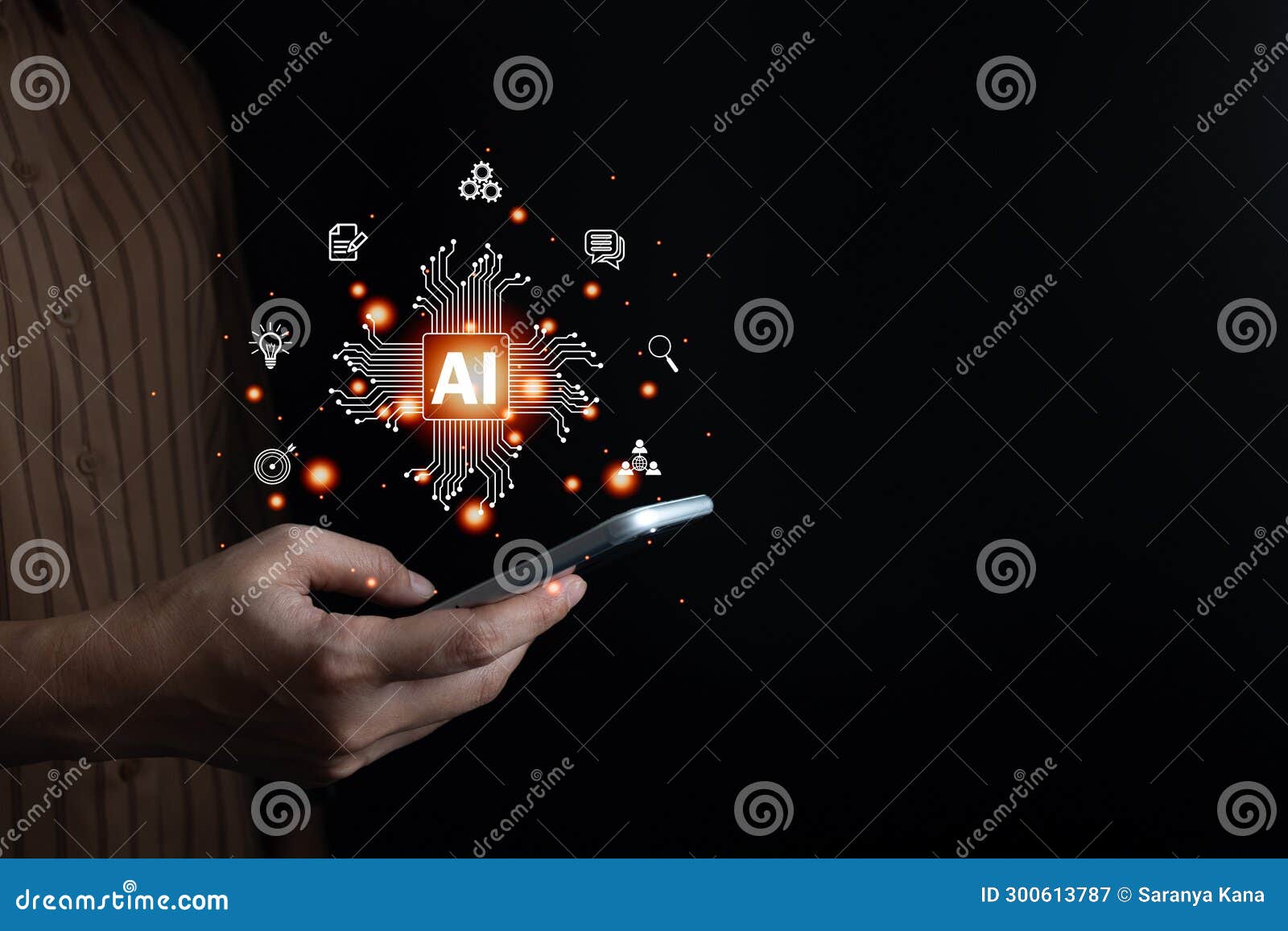 AI, Artificial Intelligence, Concept Global Data Connection with ...