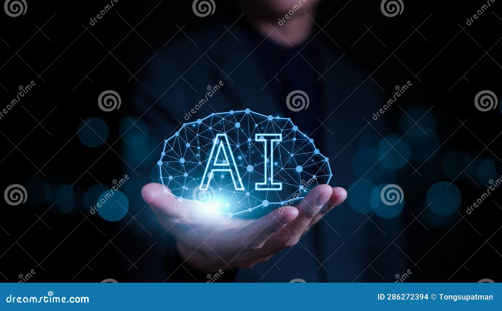 AI, Artificial Intelligence Concept. Virtual Artificial Intelligence ...