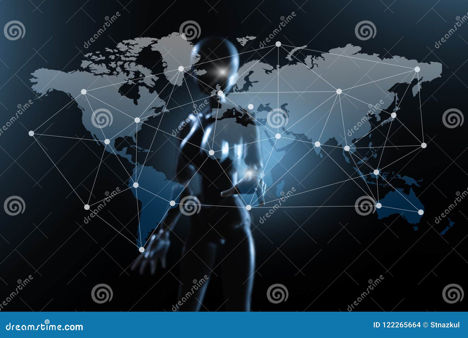 AI, Artificial Intelligence Conceptual of Next Generation Techno Stock ...