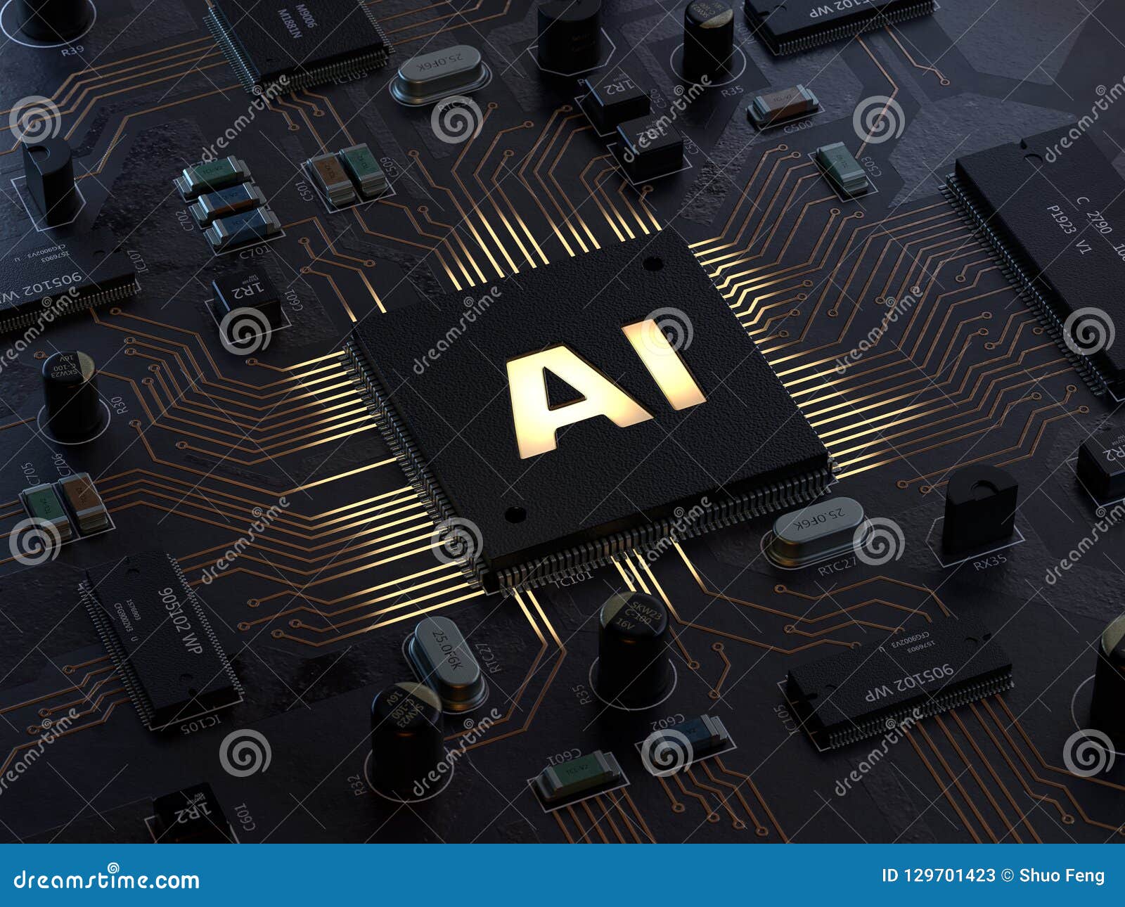 AI, Artificial Intelligence,computer Concept Stock Illustration ... AI, Artificial Intelligence,computer Concept Stock Illustration ...
