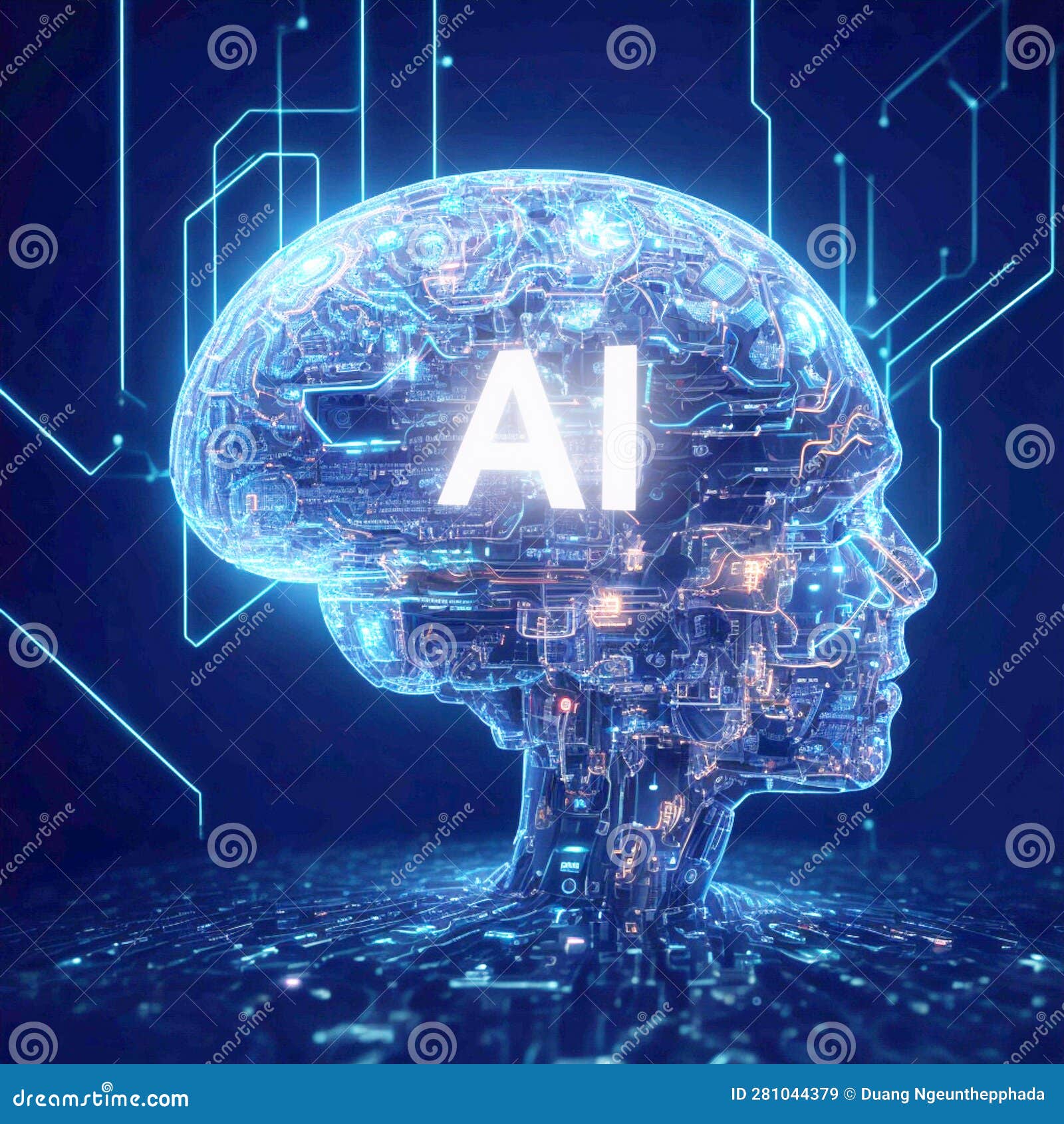 Ai Artificial Intelligence and Data Science, Technology, Brain Machine ...