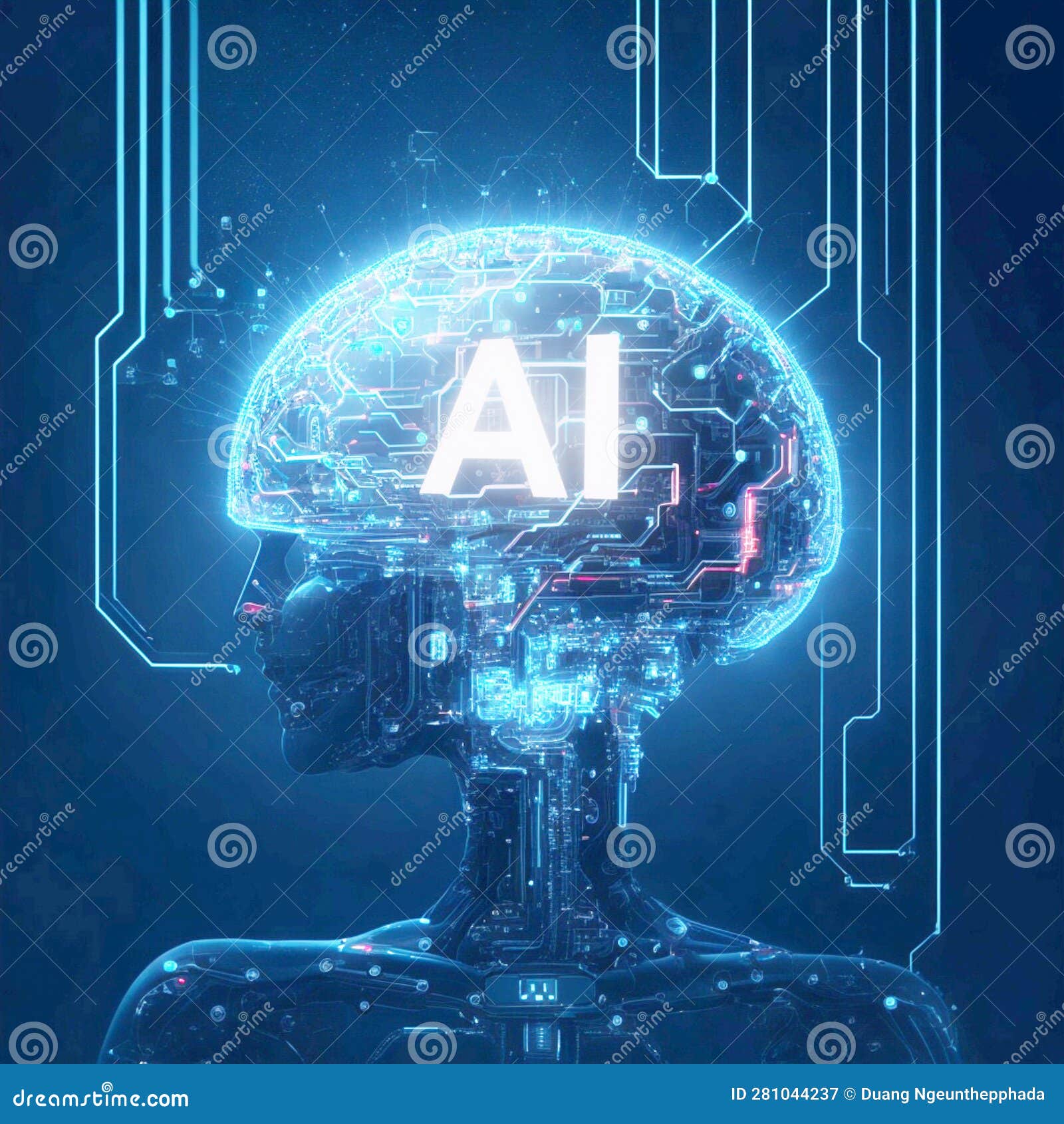 Ai Artificial Intelligence and Data Science, Technology, Brain Machine ...
