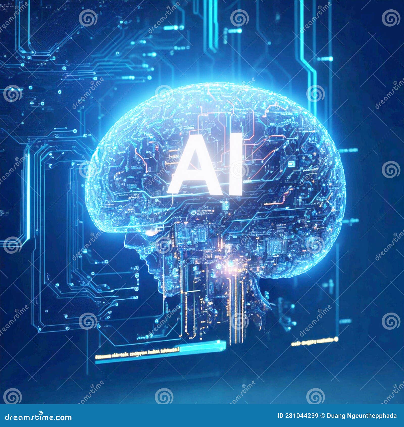 Ai Artificial Intelligence and Data Science, Technology, Brain Machine ...