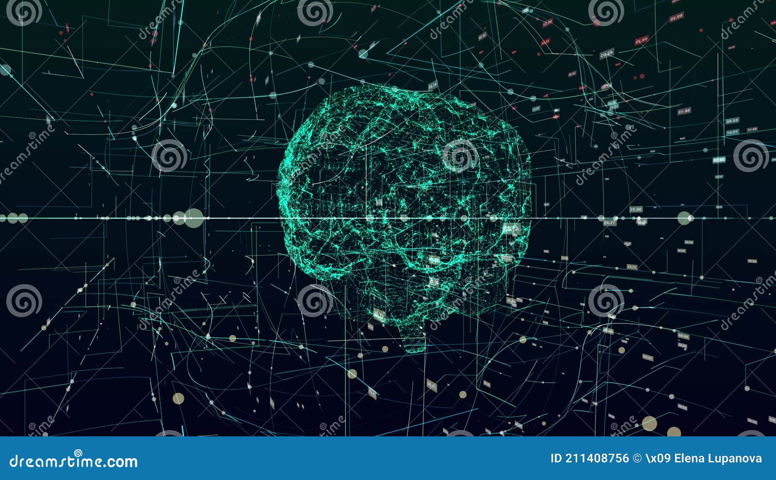 AI Artificial Intelligence Digital Brain Bid Data Deep Learning ...