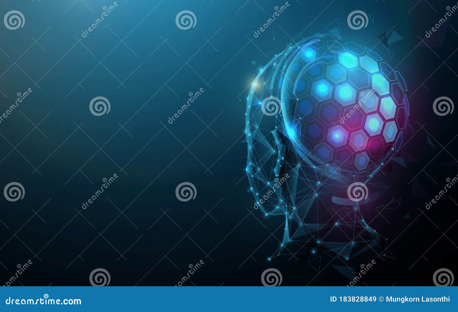 AI, Artificial Intelligence. Ai Digital Brain. Robotics Concept. Human ...