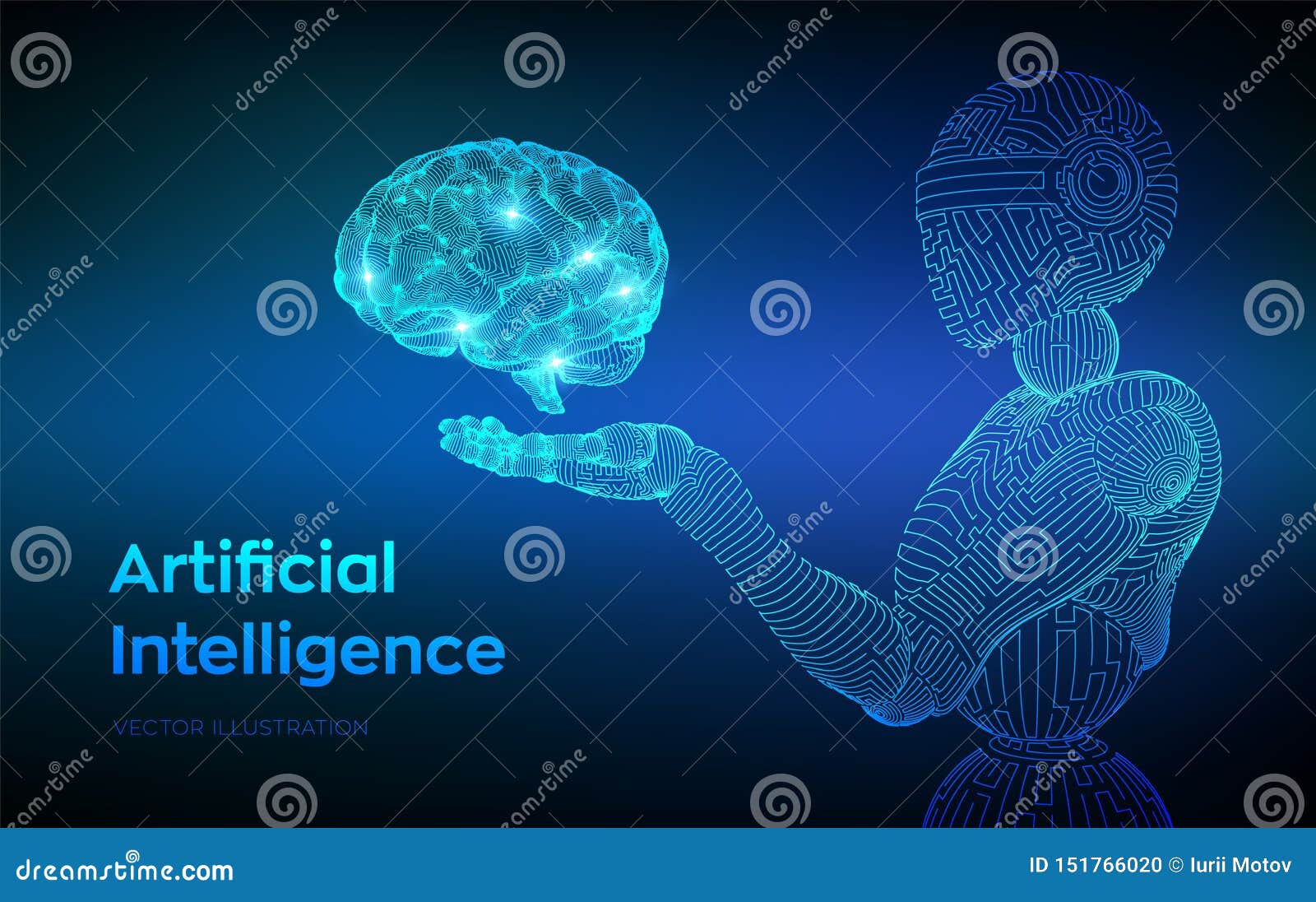 AI. Artificial Intelligence. AI In The Form Of Woman Cyborg Or Bot ...