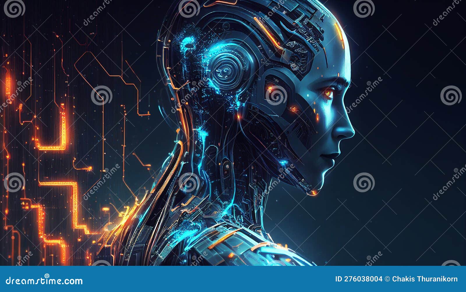 AI Artificial Intelligence Humanoid Side Portrait View, Artificial ... AI Artificial Intelligence Humanoid Side Portrait View, Artificial ...