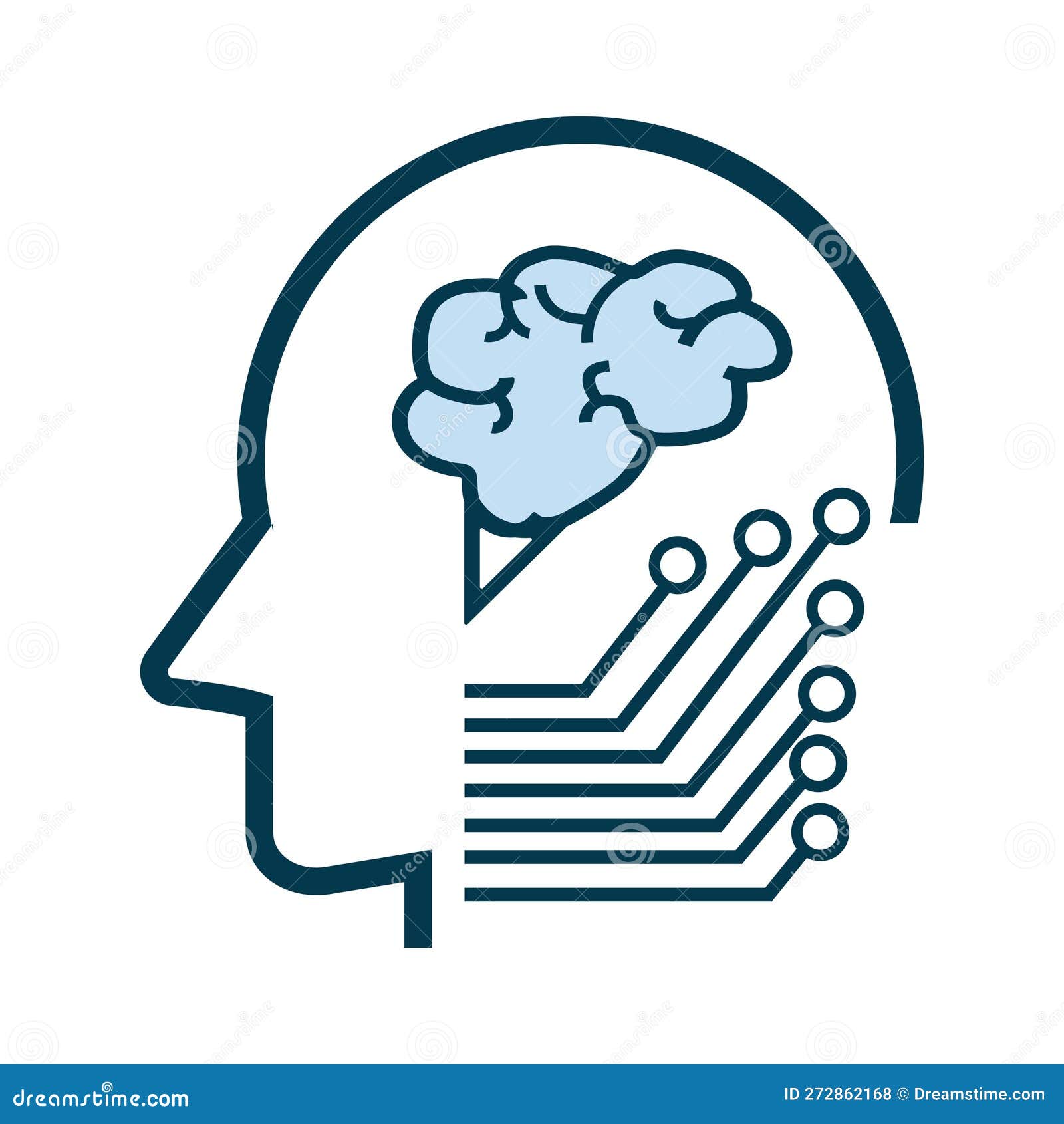 AI-artificial Intelligence Icon, Symbol, Technology System And ...