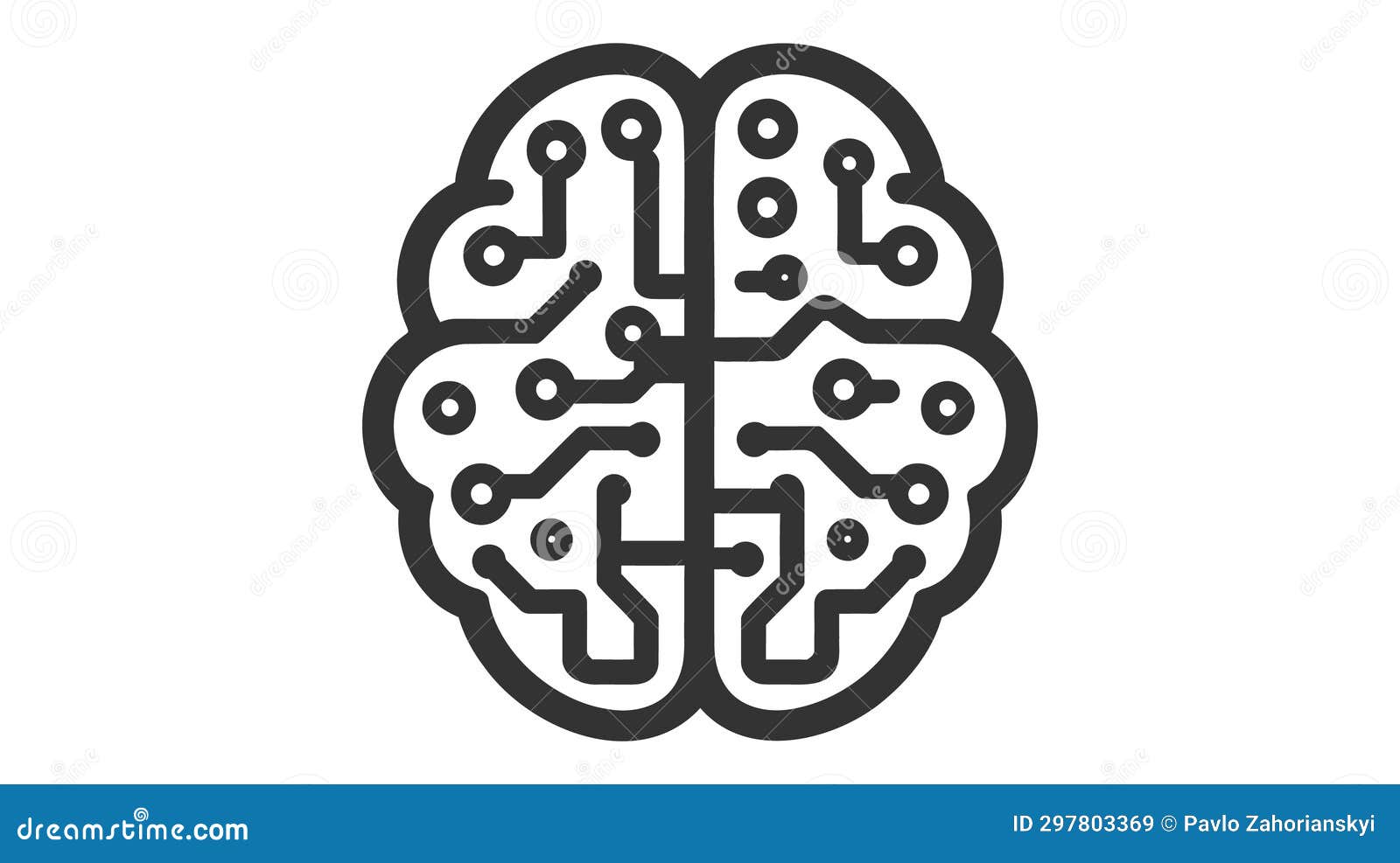 AI Artificial Intelligence Icon. Vector on White Background Stock ...