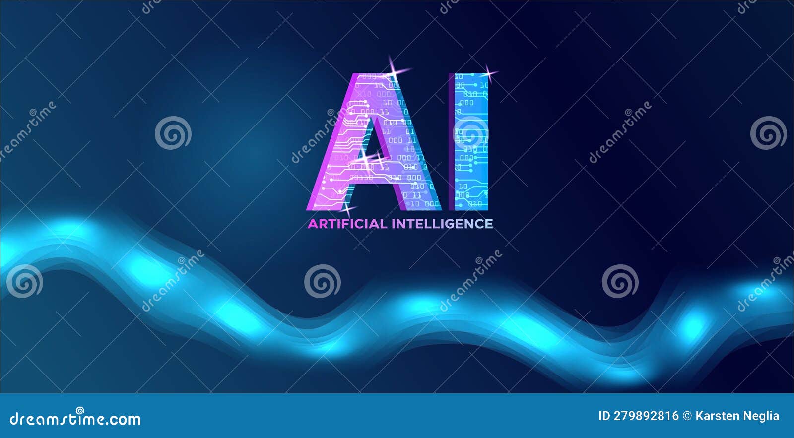 AI, Artificial Intelligence Logo, Icon. Vector Symbol, Deep Learning ...