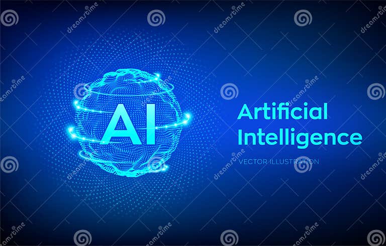 AI. Artificial Intelligence Logo. Artificial Intelligence and Machine ...