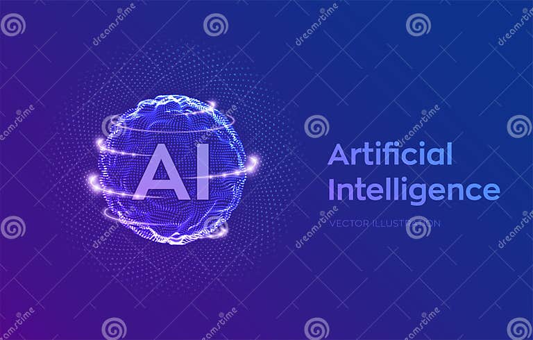 AI. Artificial Intelligence Logo. Artificial Intelligence and Machine ...