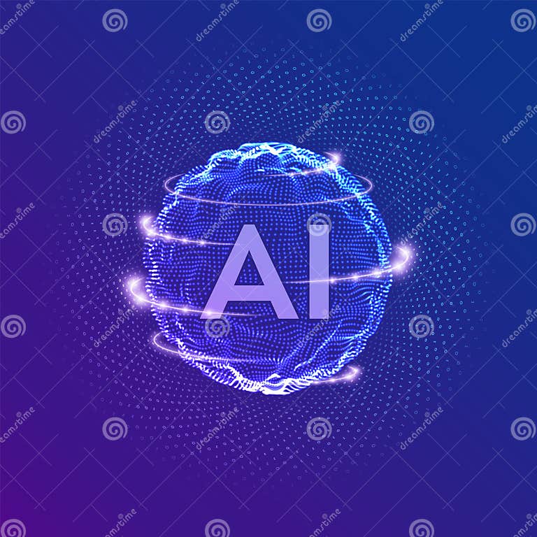 AI. Artificial Intelligence Logo. Artificial Intelligence and Machine ...