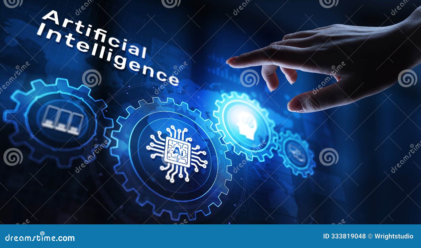 AI Artificial Intelligence, Machine Learning, Big Data Analysis and Automation Technology and ...