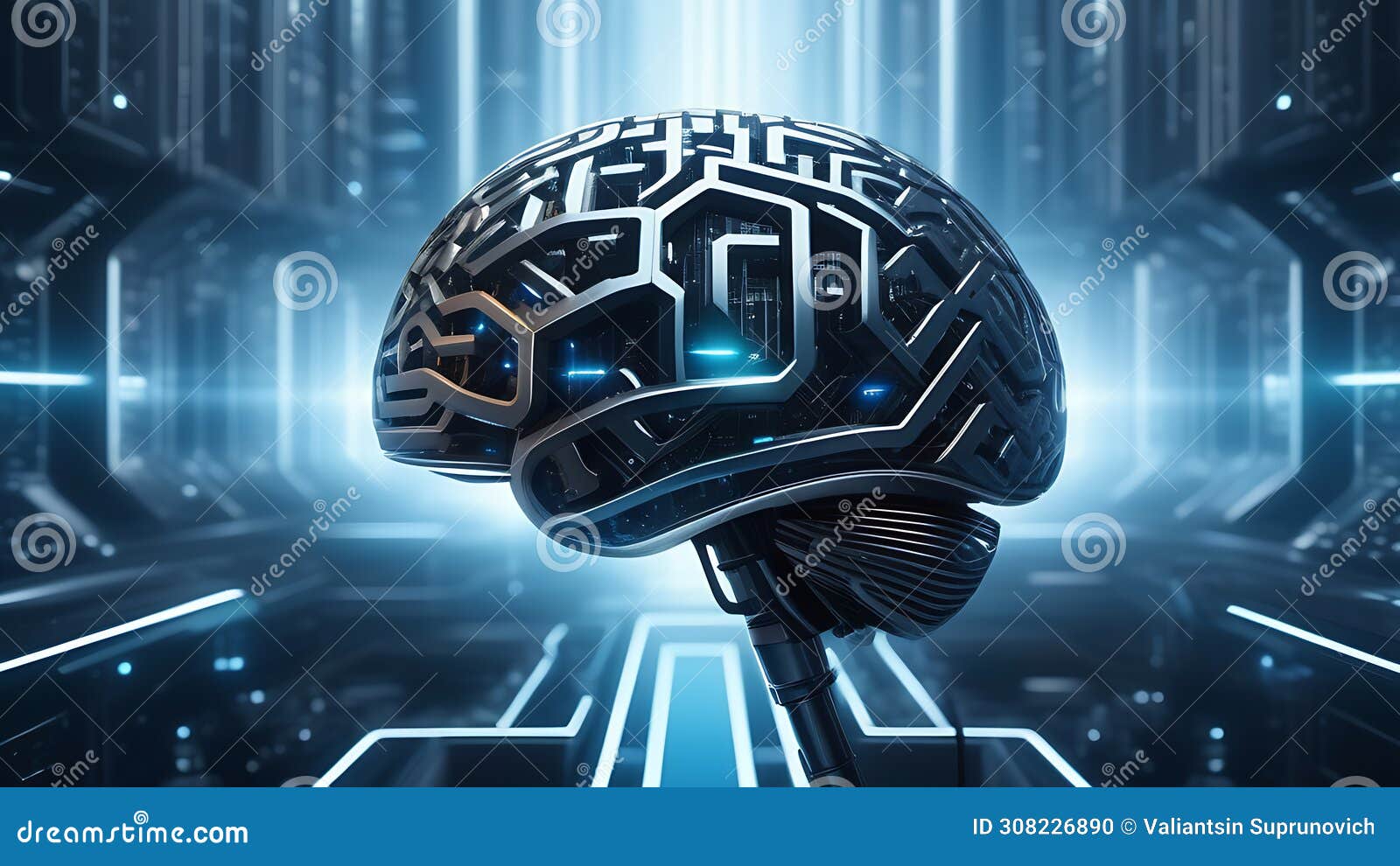 AI, Artificial Intelligence, Machine Learning and Technology Stock Illustration - Illustration ...