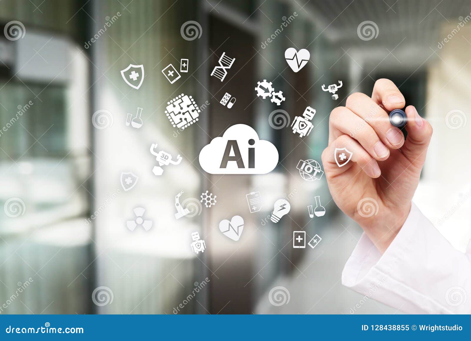 AI, Artificial Intelligence, in Modern Medical Technology. IOT and ...