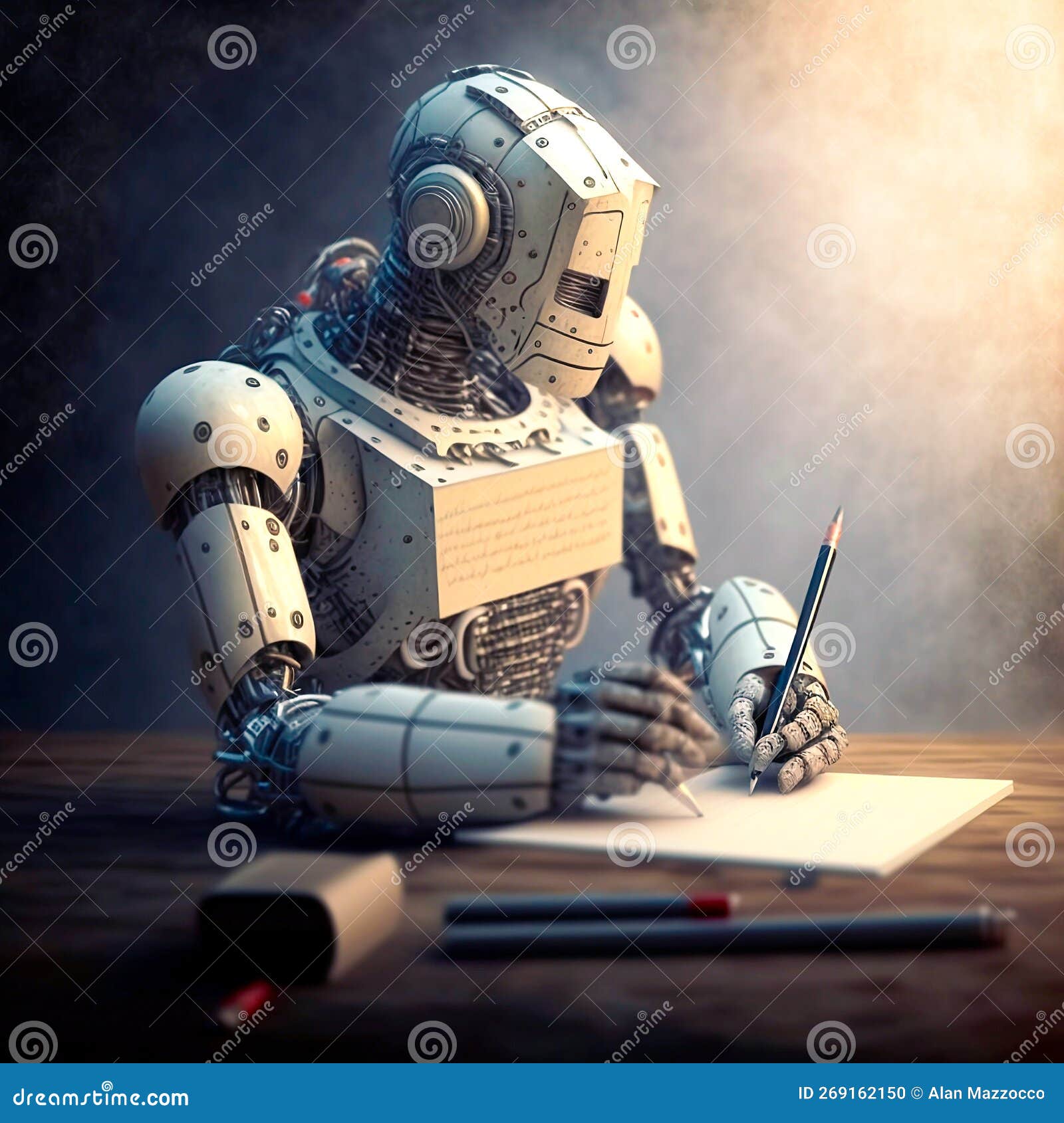 AI Artificial Intelligence Robots Replacing Humans, Robot Making a ... AI Artificial Intelligence Robots Replacing Humans, Robot Making a ...
