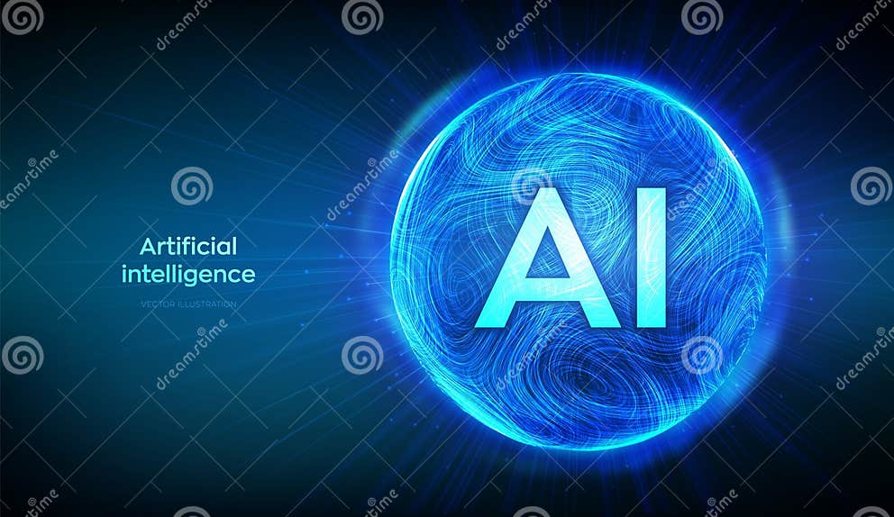 AI. Artificial Intelligence in the Shape of Abstract Sphere. Neural ...