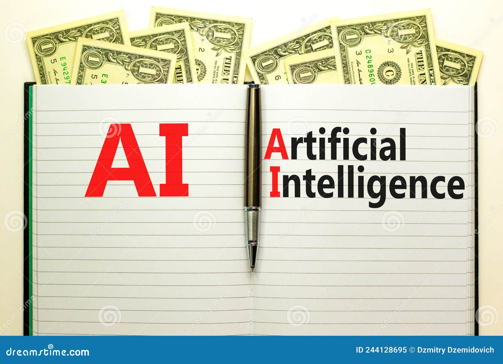 AI Artificial Intelligence Symbol. Words AI Artificial Intelligence on ...