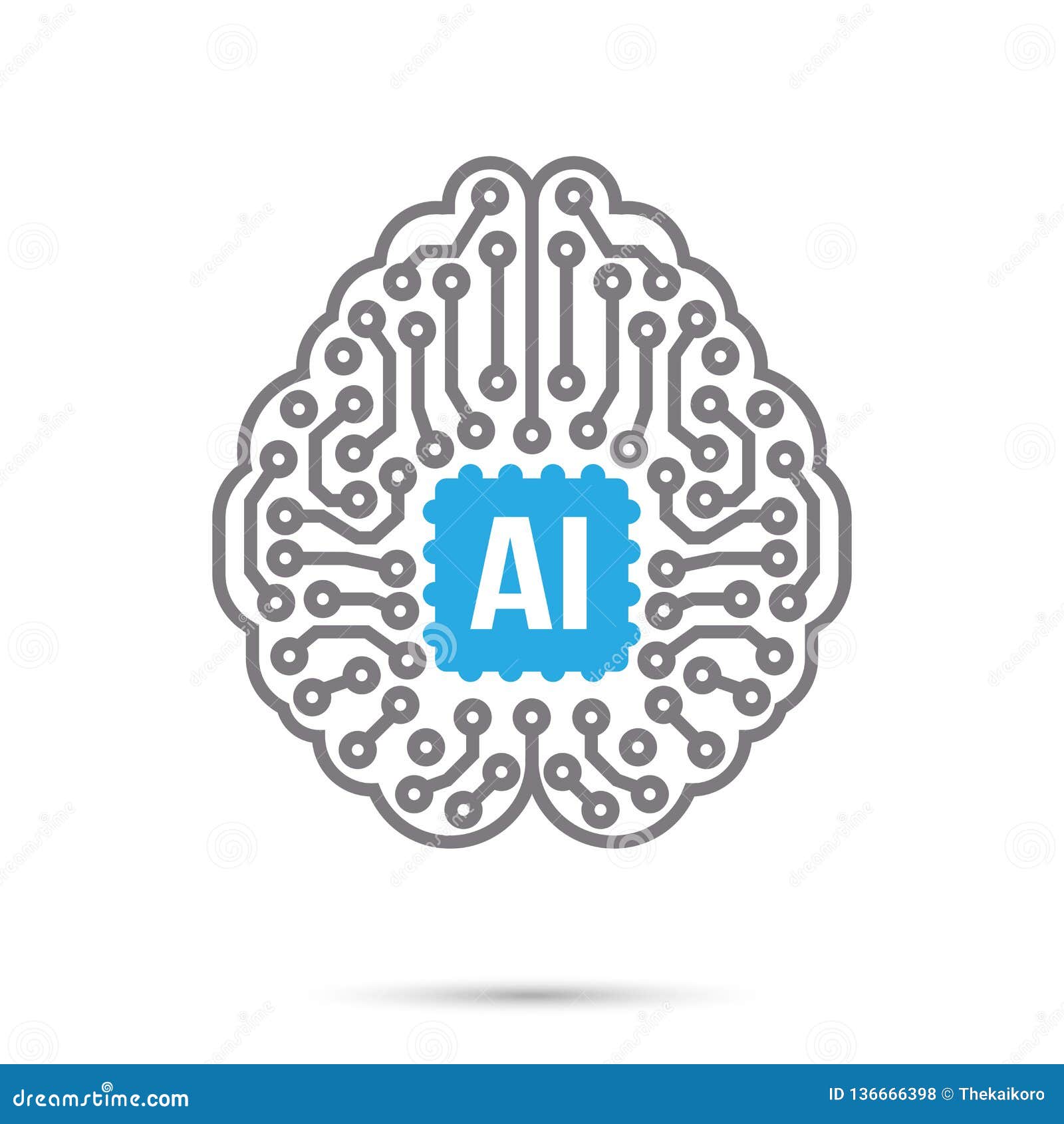 AI Artificial Intelligence Technology Circuit Brain Symbol Icon Stock ... AI Artificial Intelligence Technology Circuit Brain Symbol Icon Stock ...