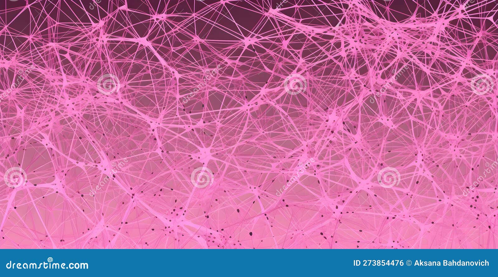 AI Artificial Intelligence Wave Lines Neural Network Purple Blue and ...