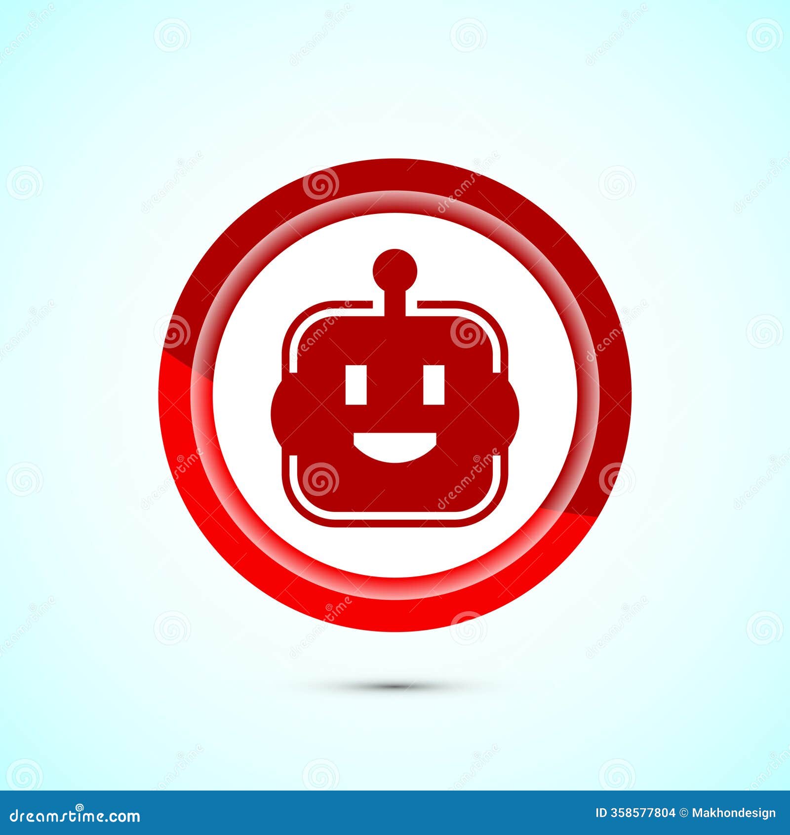 AI Assistant Icon Design Illustration. Digital or Virtual Assistant ...