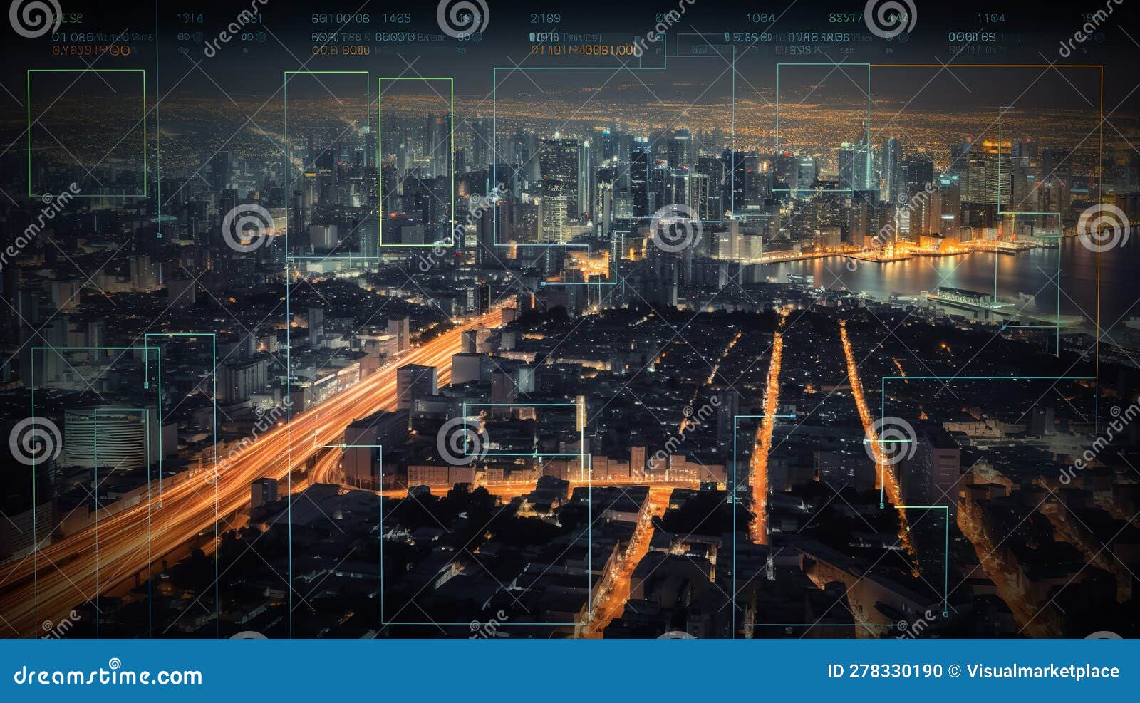 AI Assisted Energy Consumption Analysis Stock Illustration ...