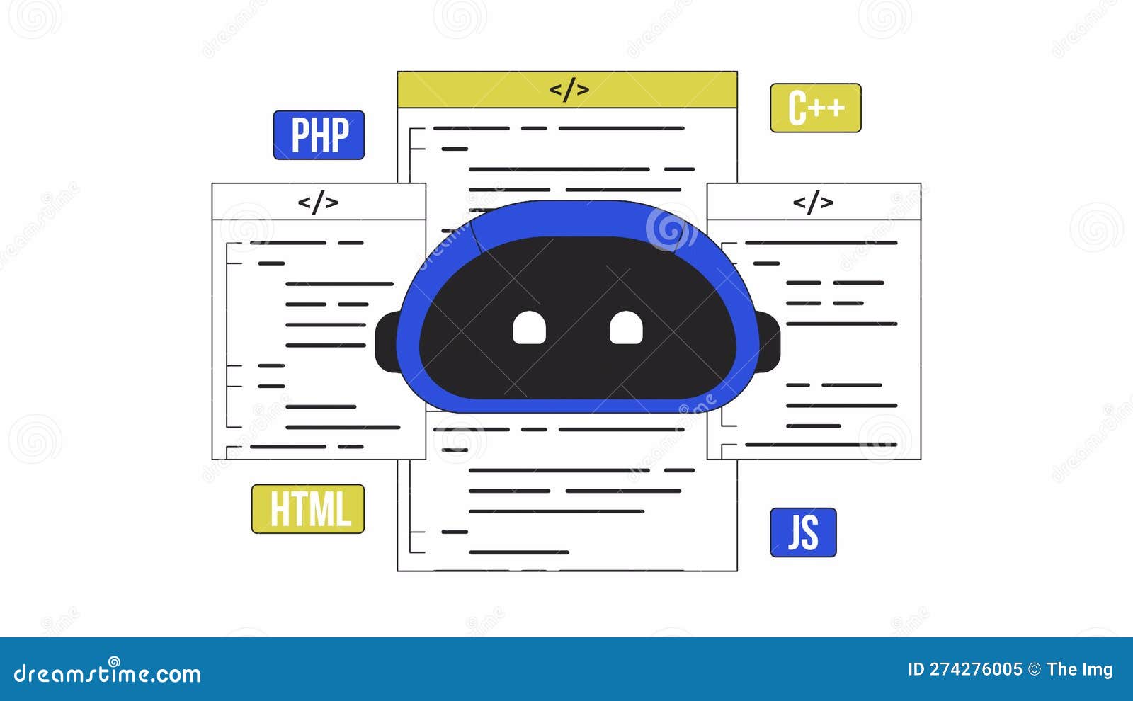 AI-assisted Programming Animation Stock Video - Video of isolated, icon ...