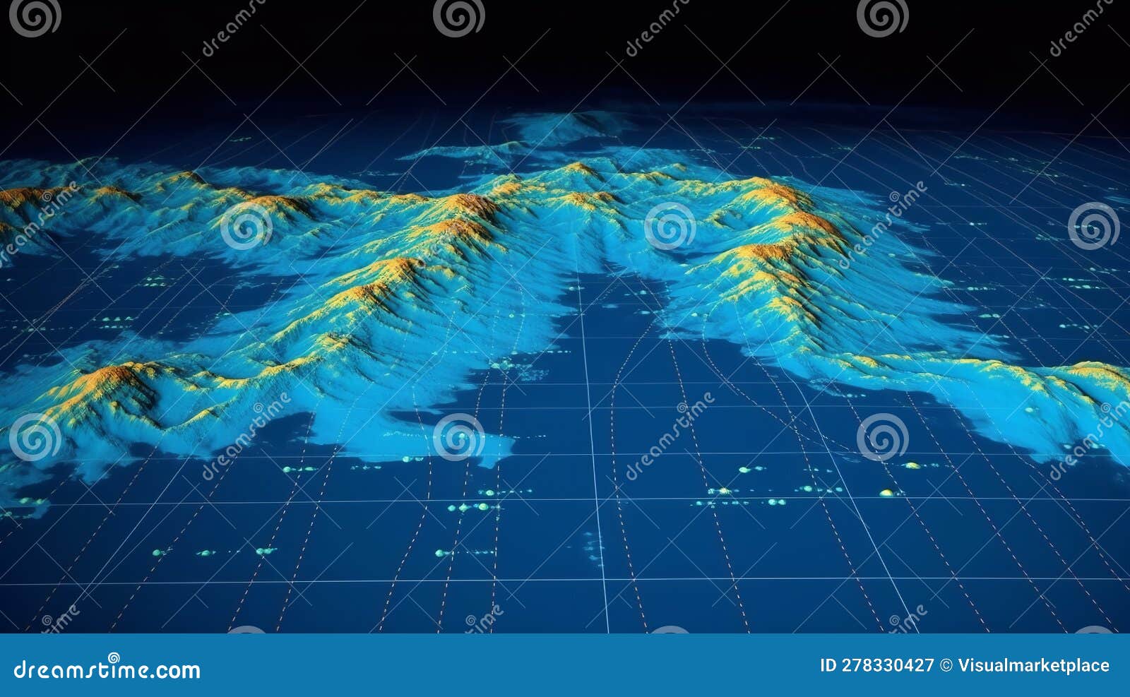 AI Assisted Seismic Data Analysis Stock Illustration - Illustration of ...