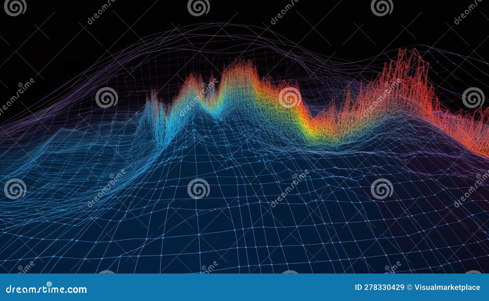 AI Assisted Seismic Data Analysis Stock Illustration - Illustration of ...