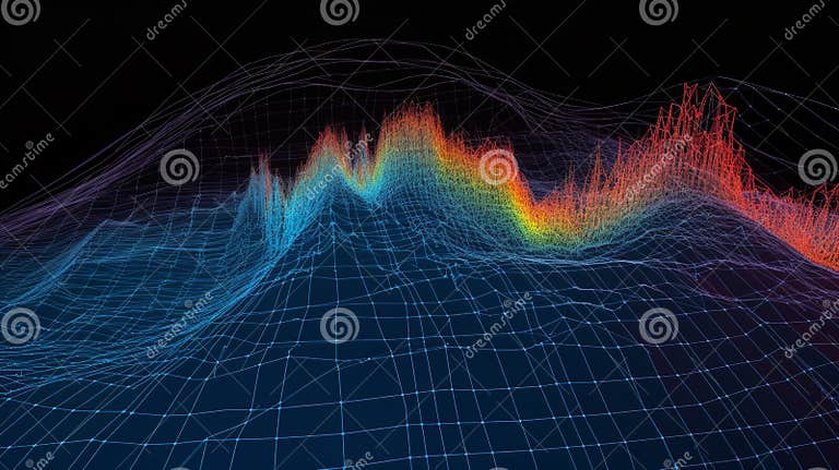 AI Assisted Seismic Data Analysis Stock Illustration - Illustration of ...