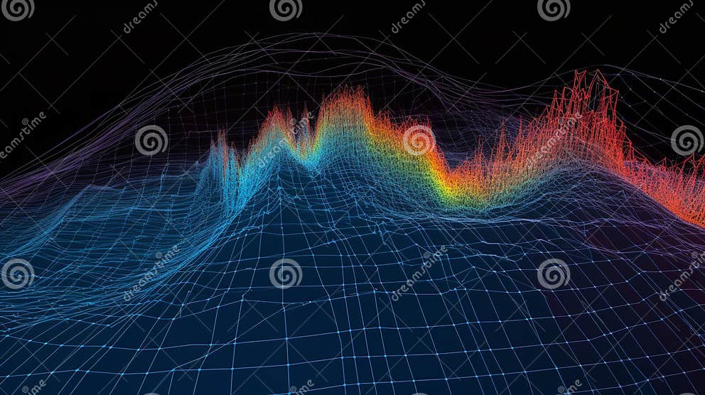 AI Assisted Seismic Data Analysis Stock Illustration - Illustration of ...