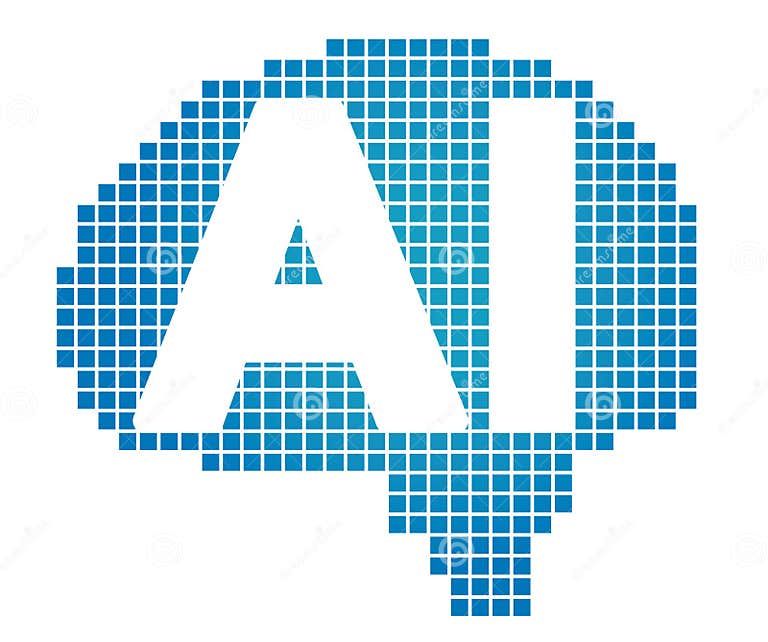 Artificial Intelligence Symbol Vector Illustration Isolated on a White ...