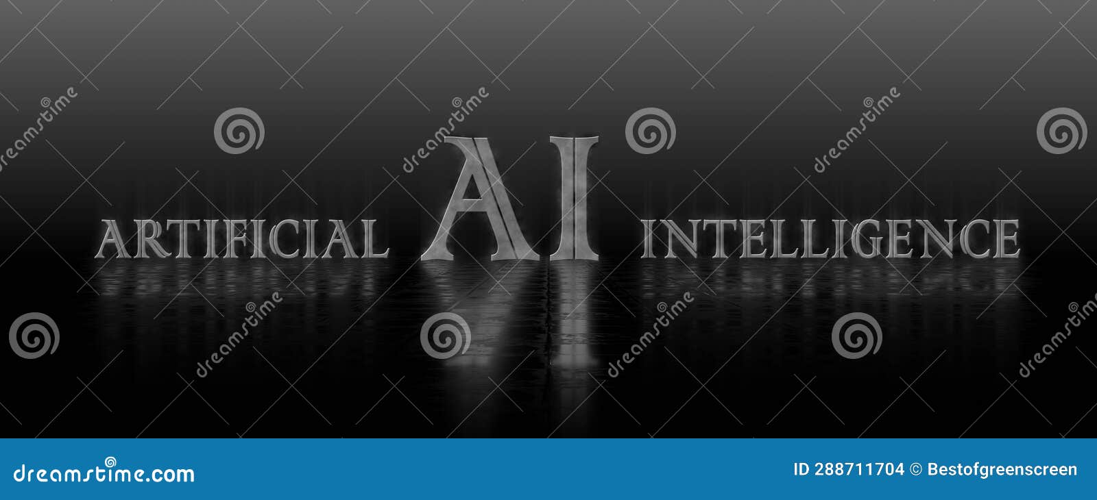 AI Banner - Reflection Effects on Structured Surface - Blurred ...