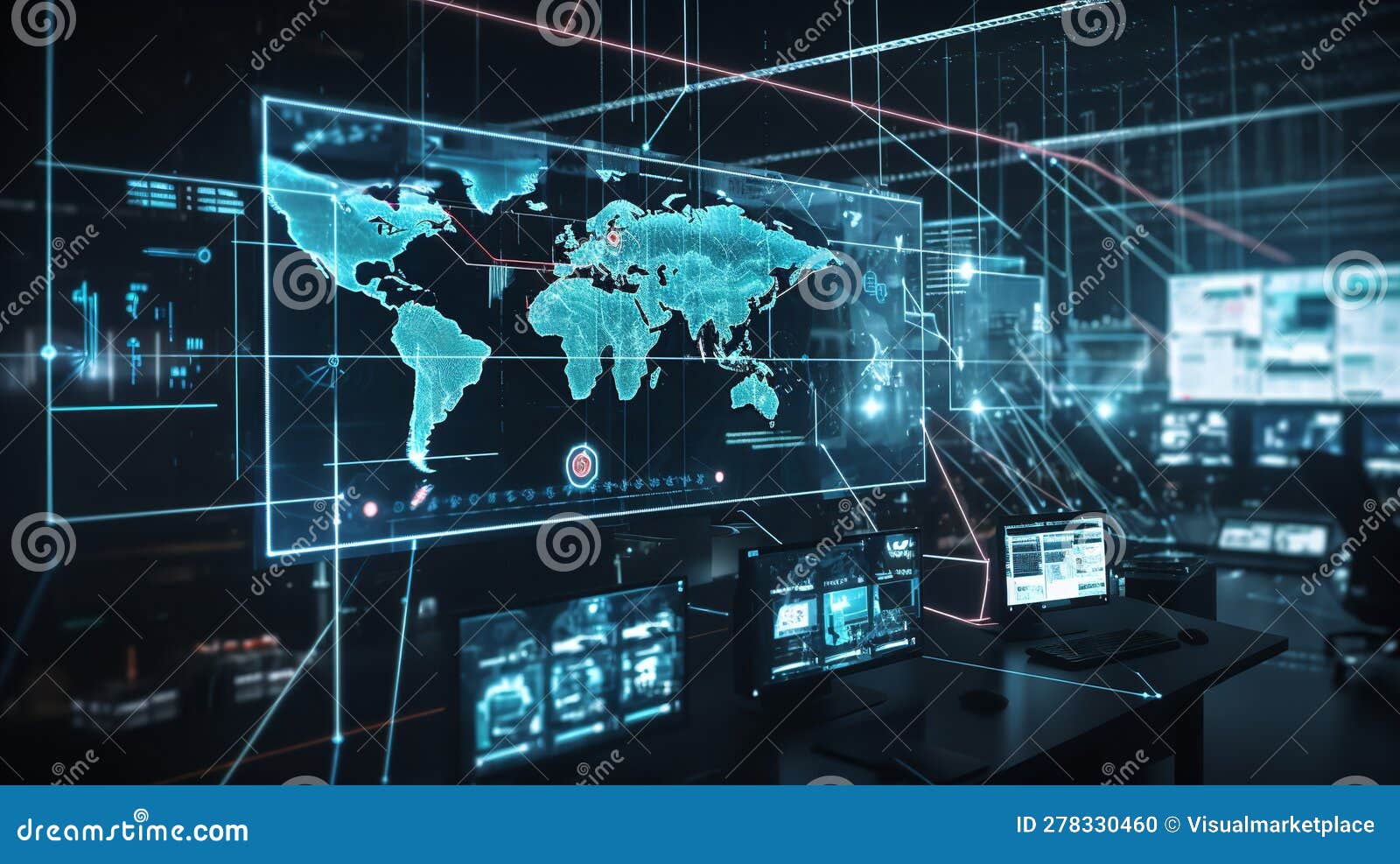 Ai Based Cybersecurity Threat Detection Stock Illustration Illustration Of Importance Machine