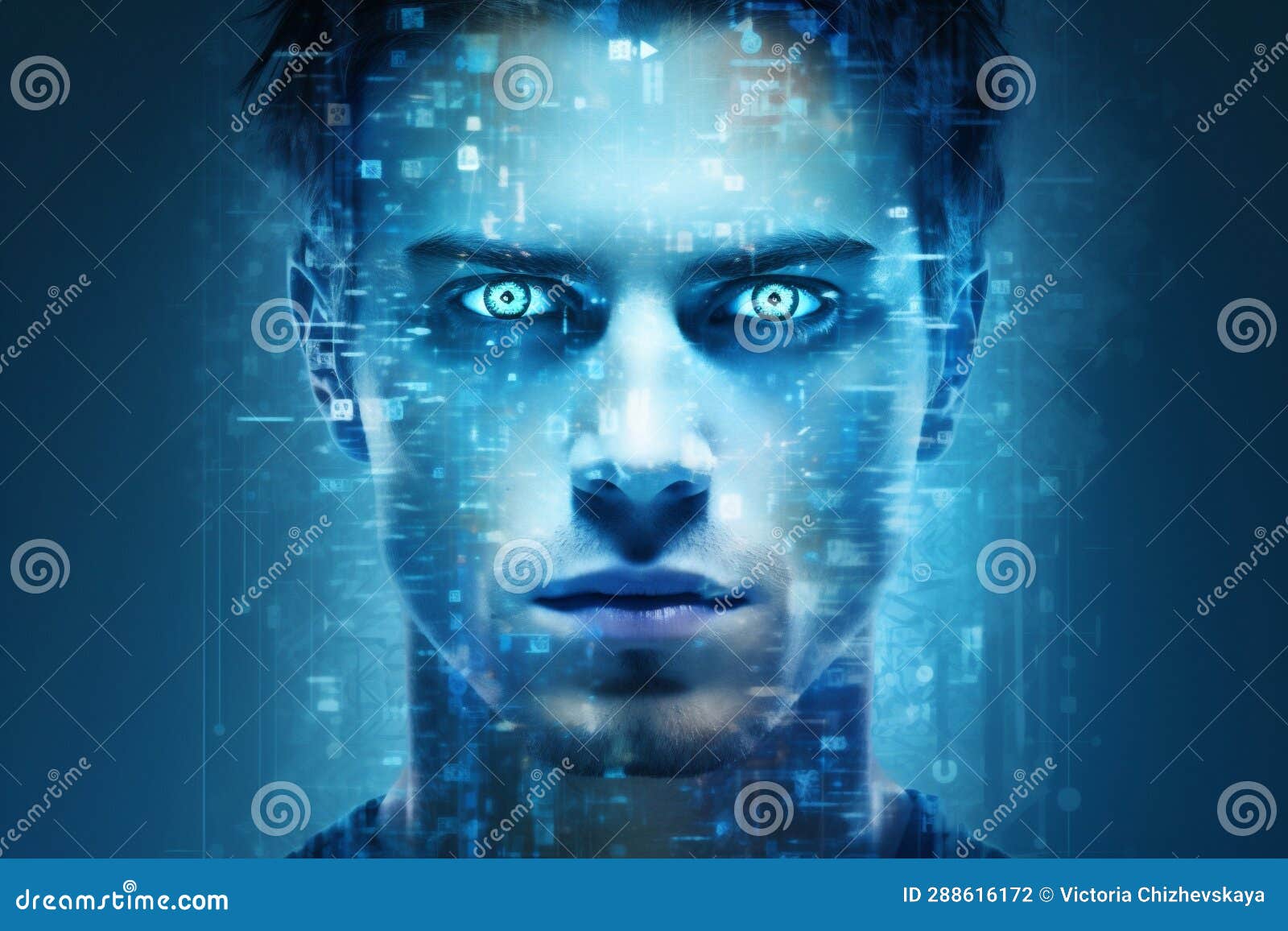 Ai Brain Concept Futuristic Technology Digital Science Virtual Avatar ...