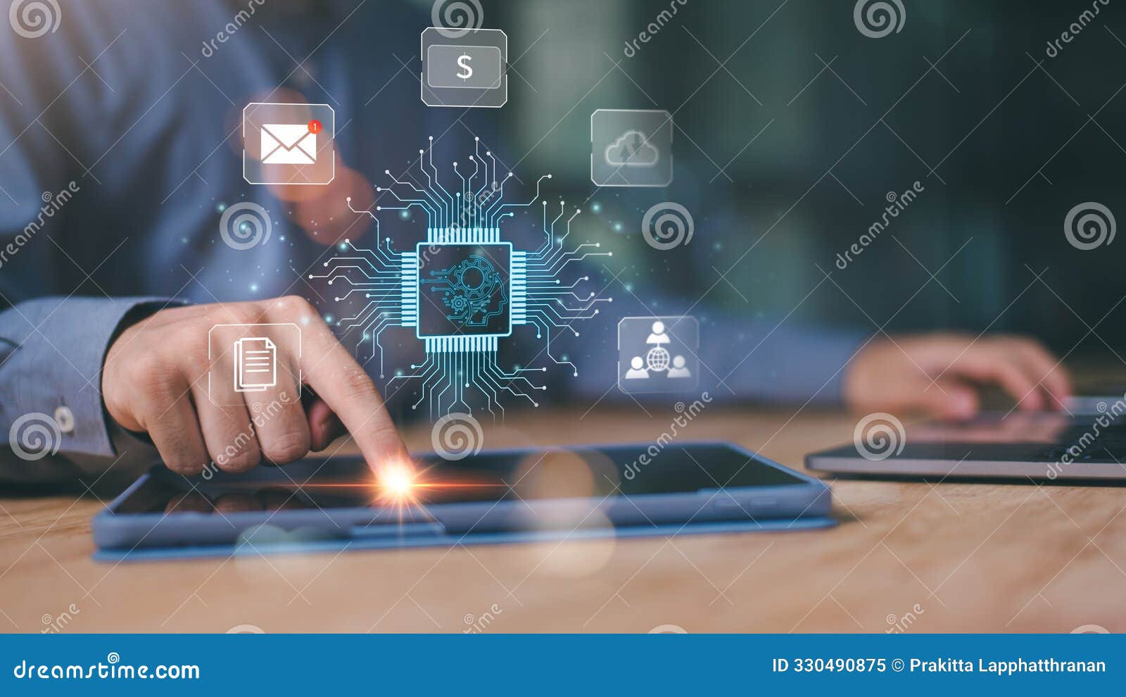 Ai ,Businessman Showing Concept, Connection, Innovation Development and ...