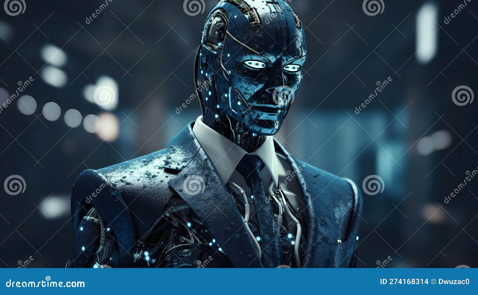 AI Businessman in a Suit, Professional, Machine, Robot, Generative AI ...