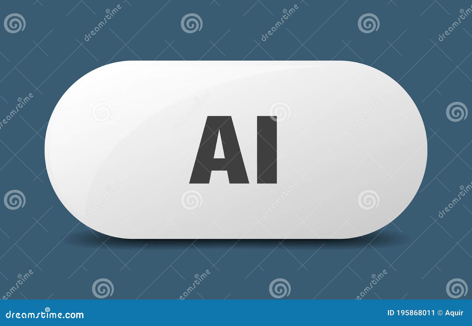 Ai Button. Ai Sign. Key. Push Button Stock Vector - Illustration of ...