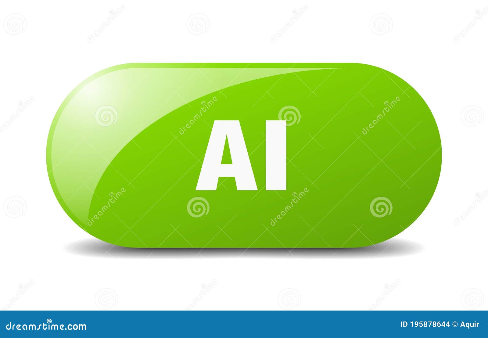 Ai Button. Ai Sign. Key. Push Button Stock Vector - Illustration of ...