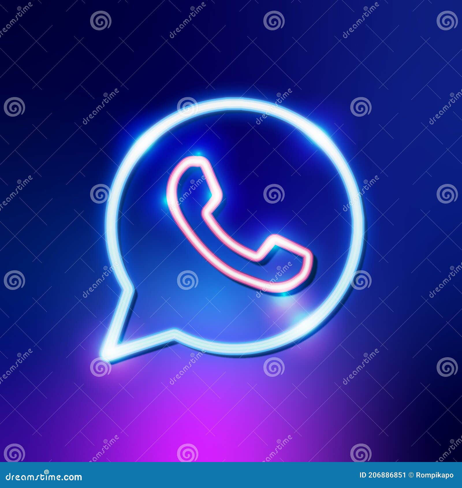 NEON Light Whatsup Editorial Social Media Icon Vector Design Editorial ...