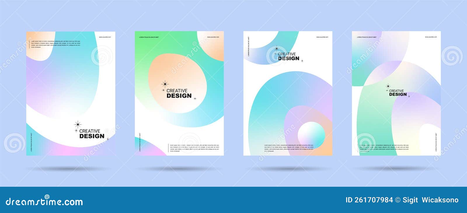 Cover Design Concept in Modern Minimal Style with Vector Eps 10 Stock ...