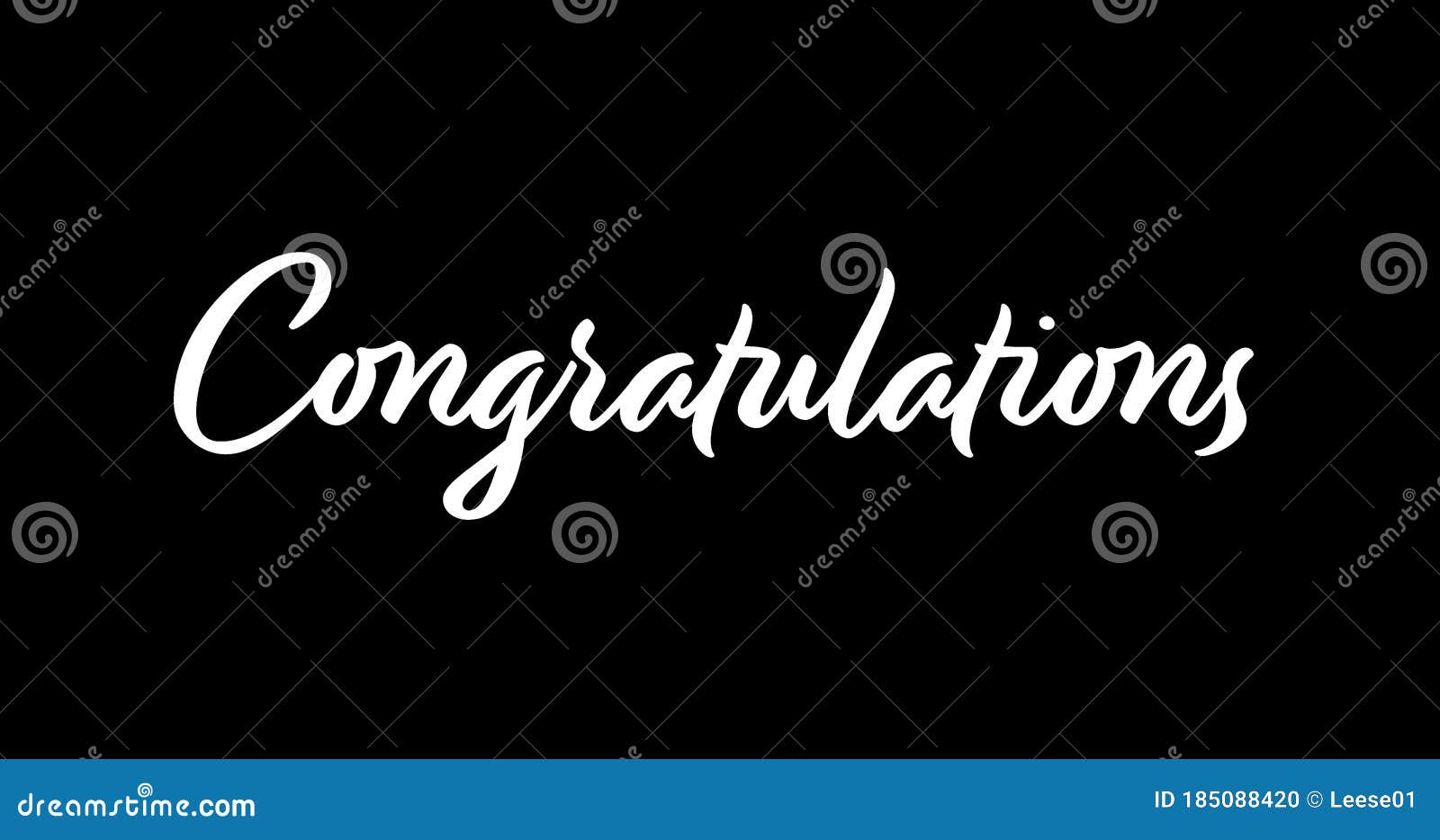 Congratulations Script Text Stock Vector - Illustration of design ...