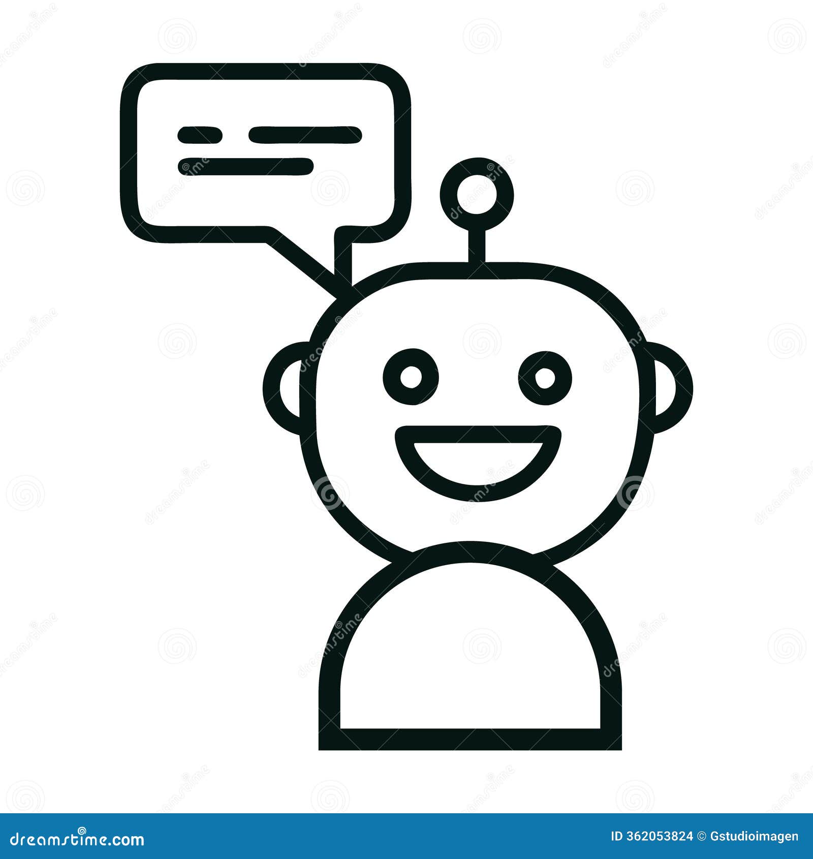 Ai Chatbot with Conversation Bubbles Stock Illustration - Illustration ...