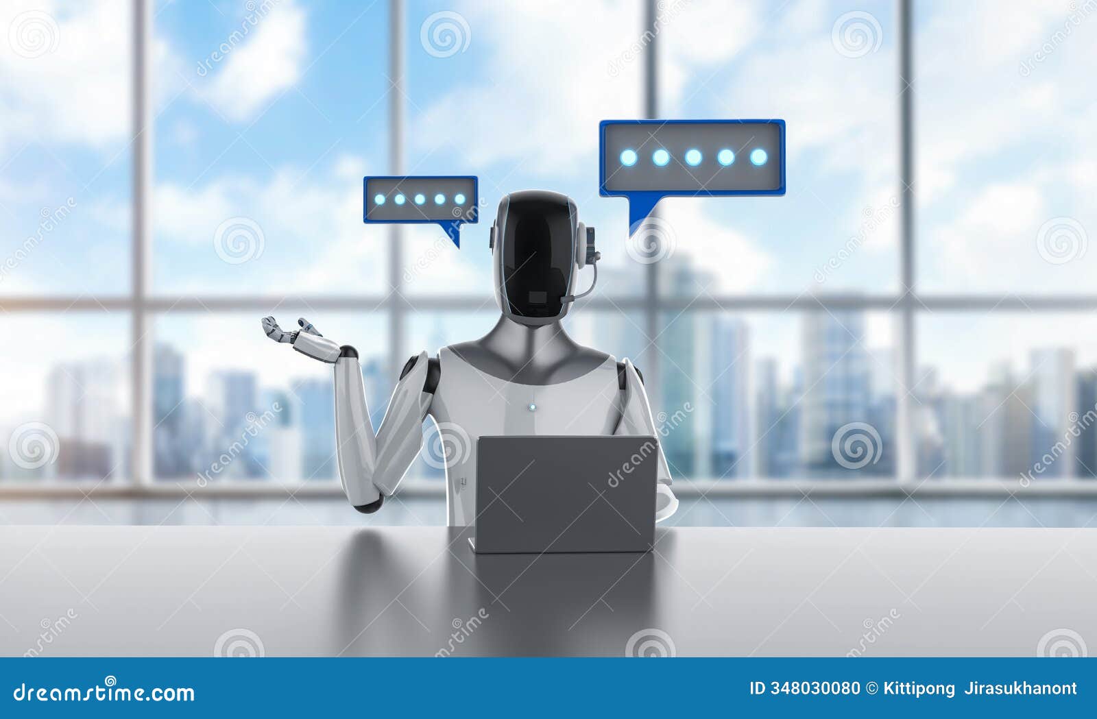 AI Robot. Chat Robot. Talking Robot. Portrait Artwork. Concept Art ...