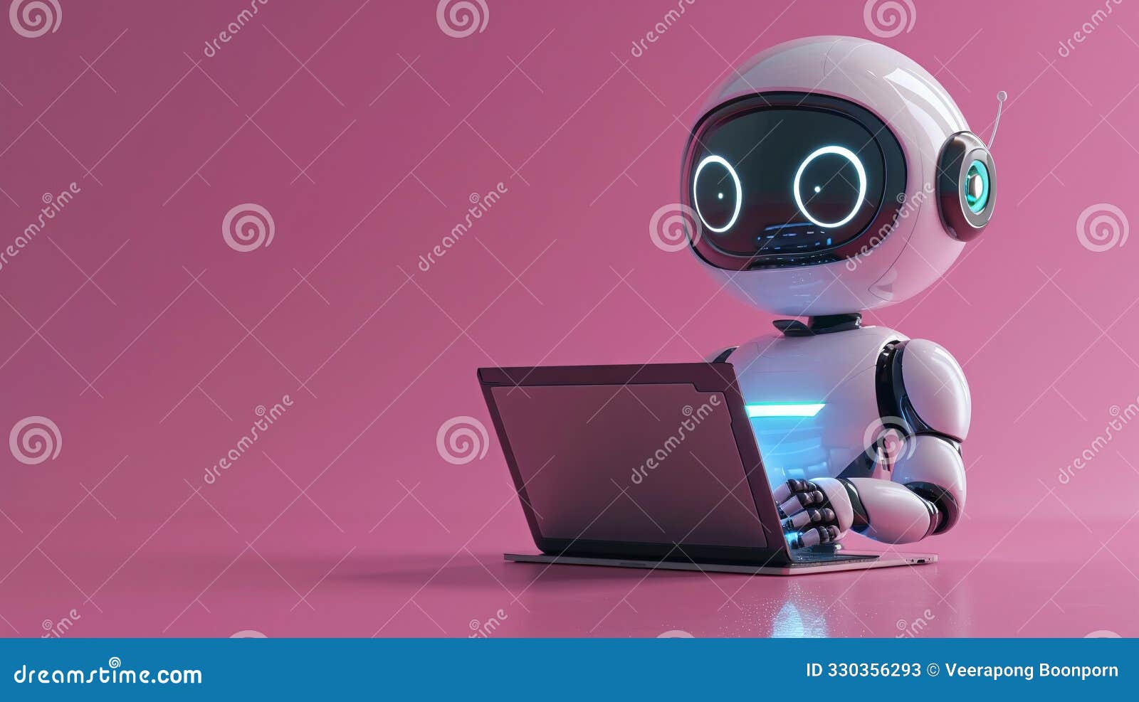 AI Chatbot Using Laptop for Instant Answers, Digital Assistant Concept ...