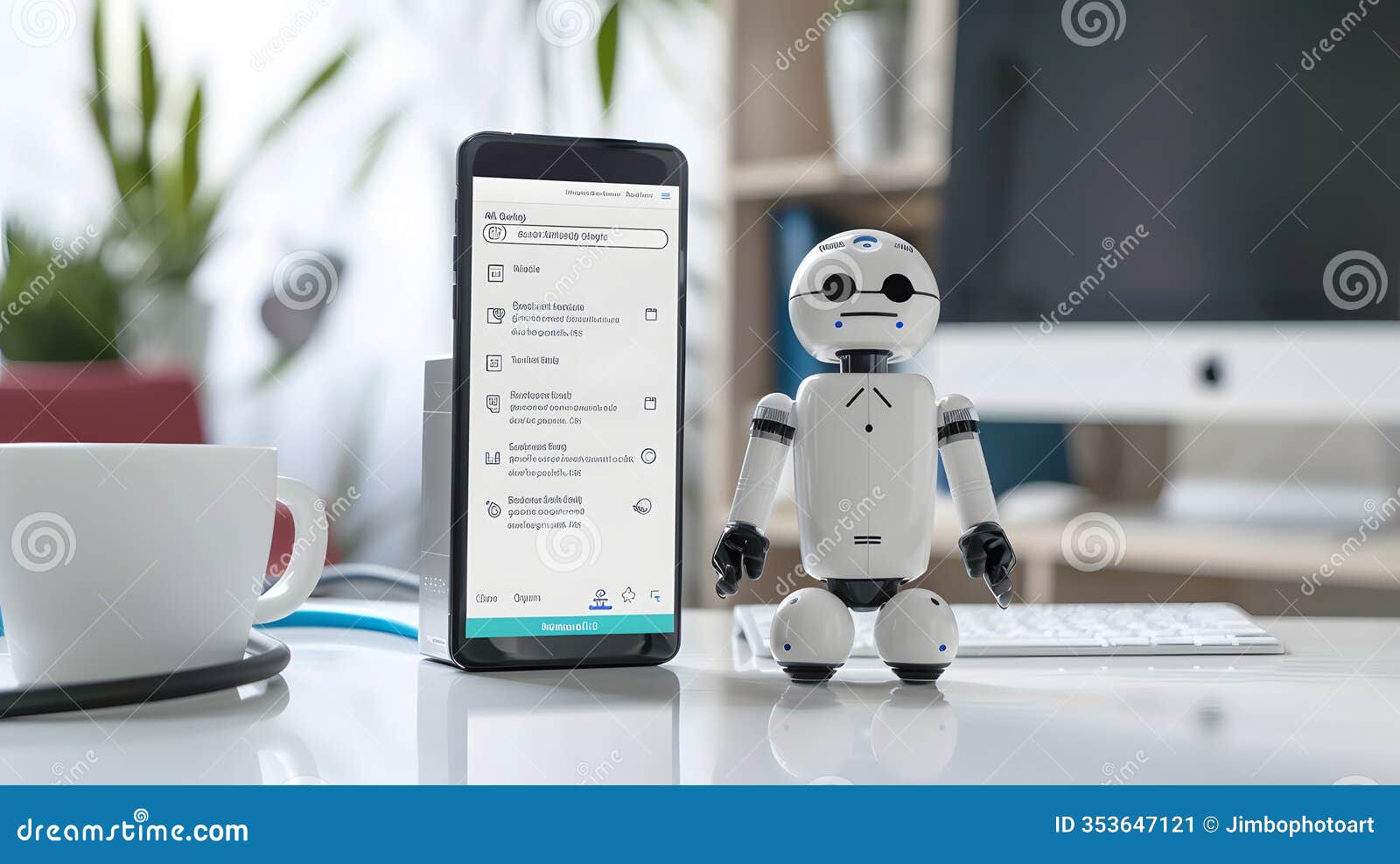 AI Chatbots For Patient Triage An AI Chatbot Assisting. Royalty-Free ...