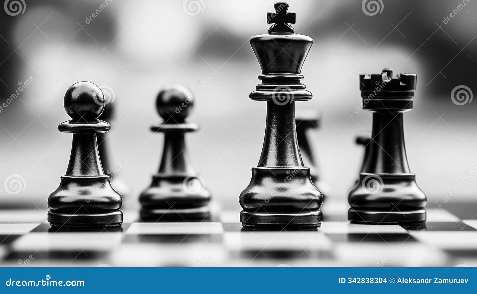 AI Chess Pieces Form a Strategic Setup on a Classic Board, Inspiring ...