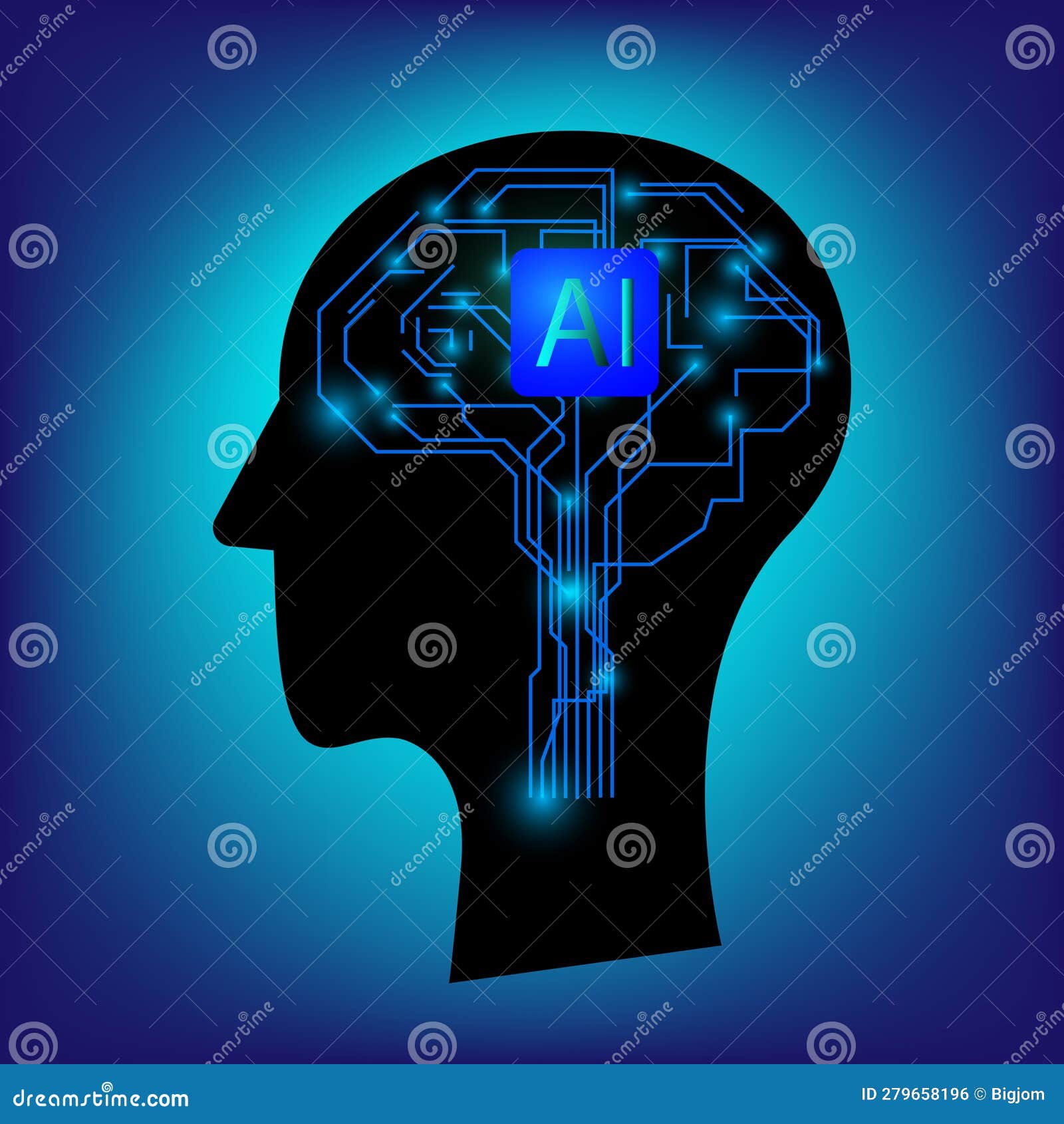 AI Chip Technological Brain Artificial Intelligence. Vector ... AI Chip Technological Brain Artificial Intelligence. Vector ...